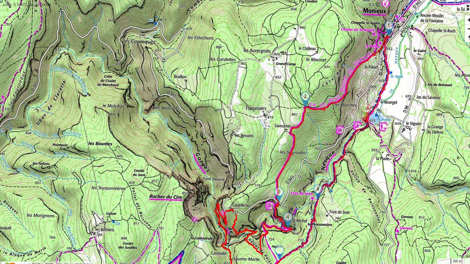 Randonnée les gorges de la Nesque